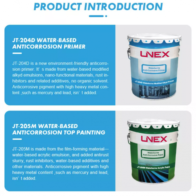 204d Water Based Primer สีเคลือบ Alkyd ป้องกันการผุกร่อน